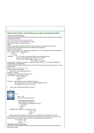 Contoh perhitungan skala | PDF