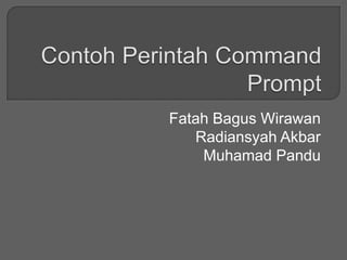 Contoh Perintah Command Prompt | PPTX