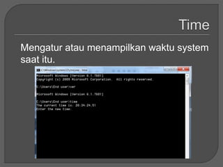 Contoh Perintah Command Prompt | PPTX