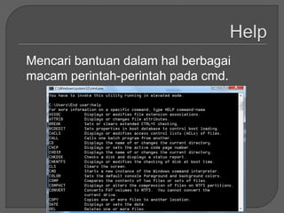 Contoh Perintah Command Prompt | PPTX