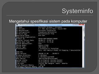 Contoh Perintah Command Prompt | PPT