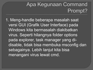 Contoh Perintah Command Prompt | PPTX