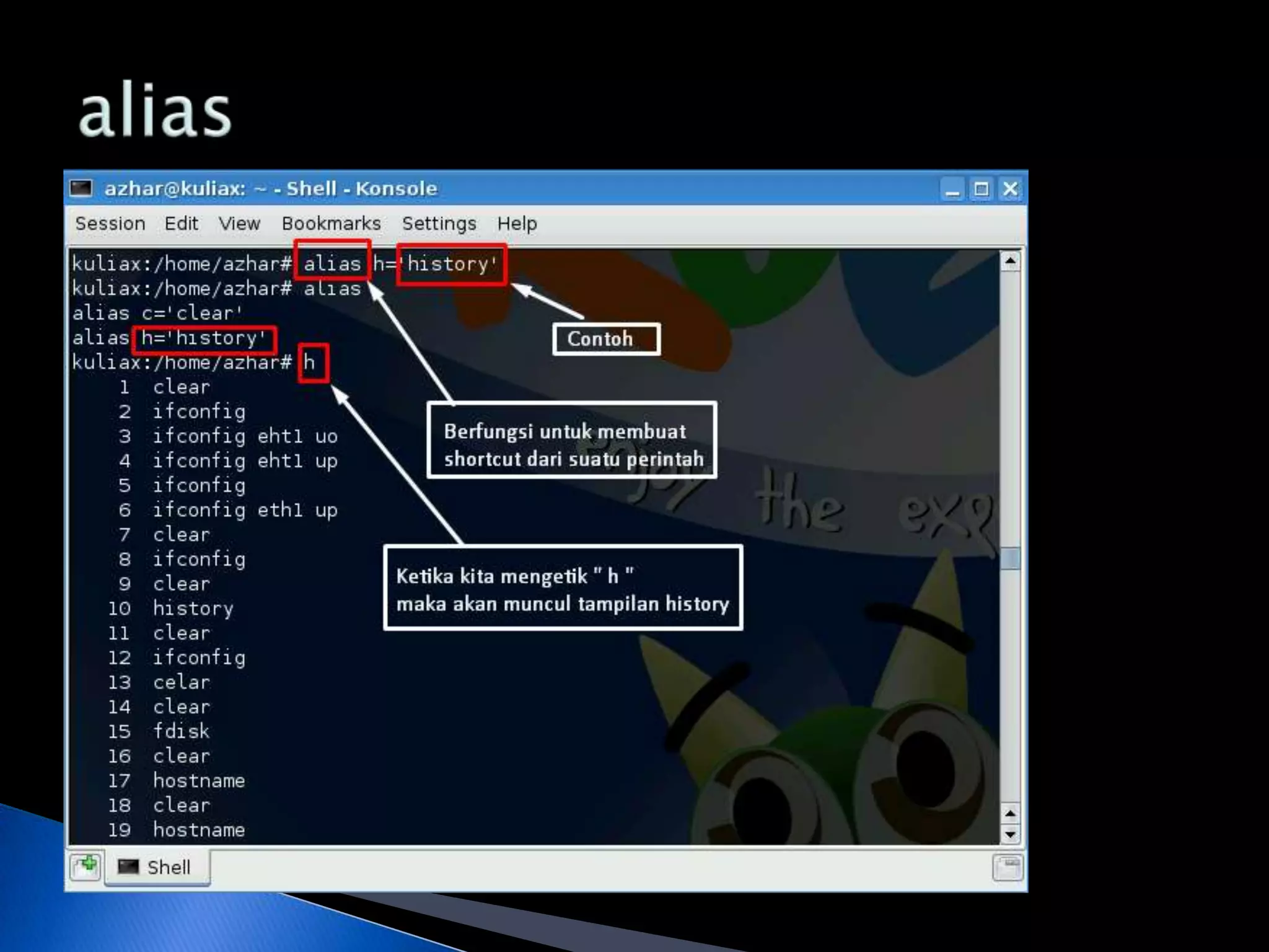 Contoh perintah dasar linux | PPTX