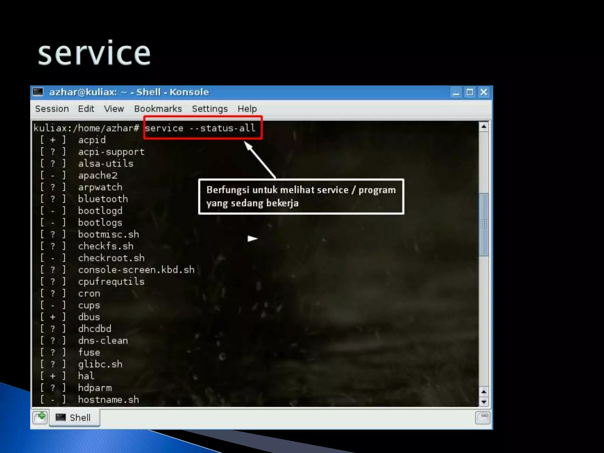 Contoh perintah dasar linux | PPTX