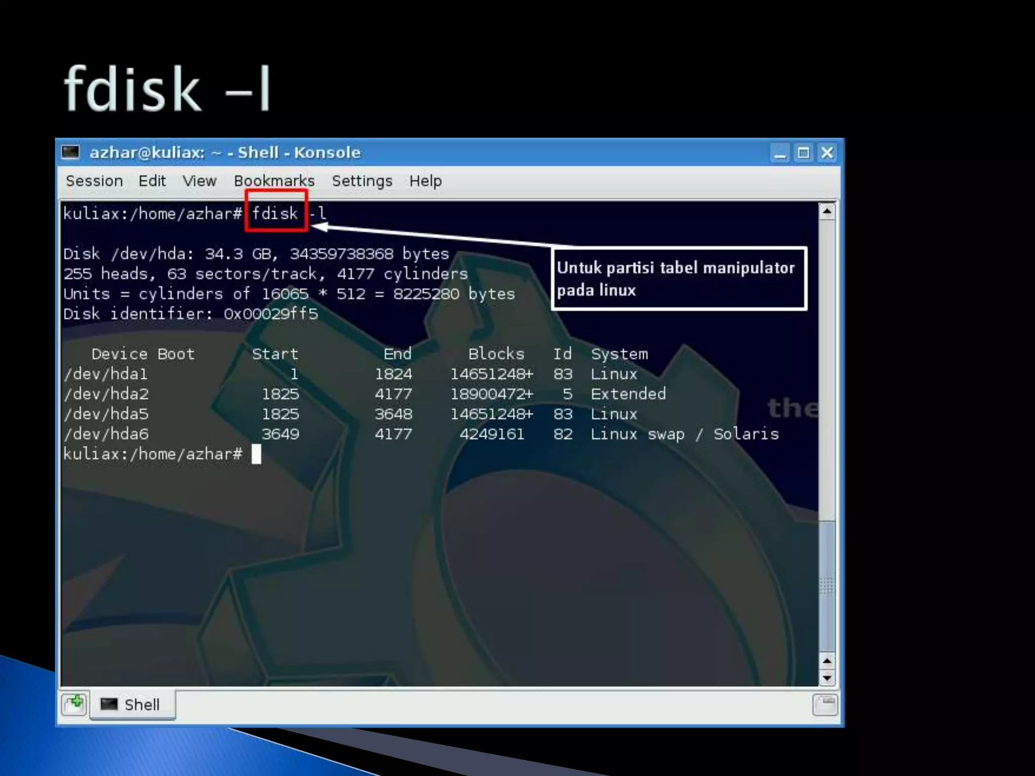 Contoh perintah dasar linux | PPTX