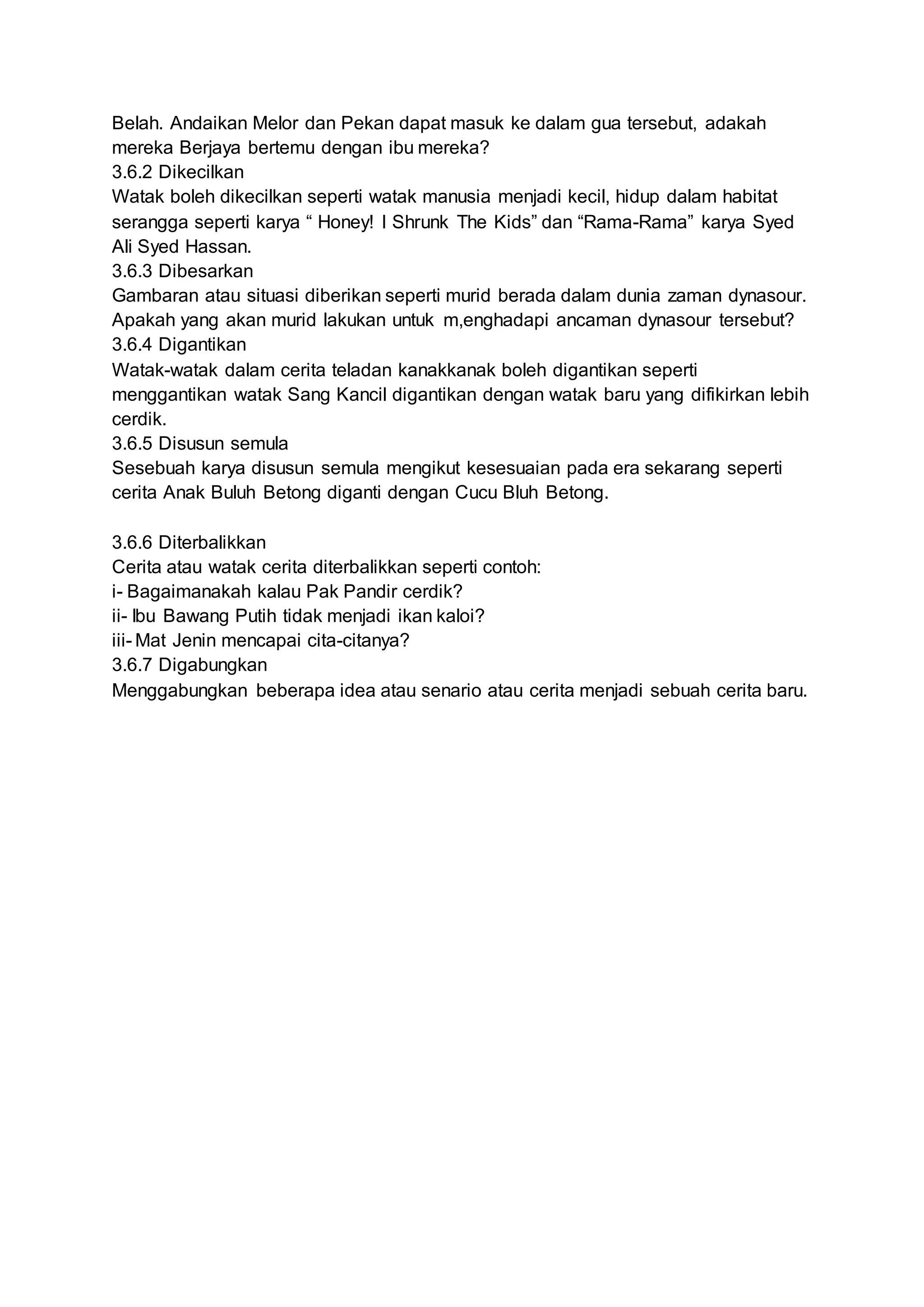 CONTOH PERMAINAN BAHASA | DOCX