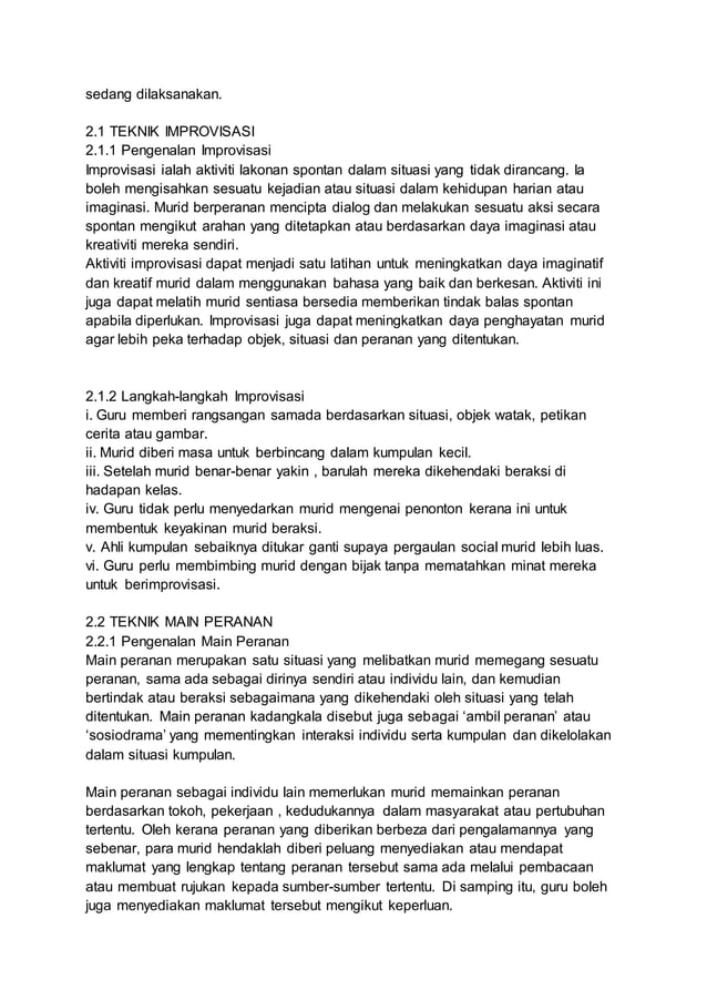 CONTOH PERMAINAN BAHASA | DOCX