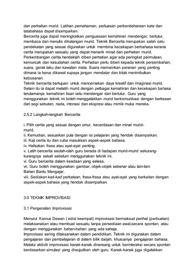 CONTOH PERMAINAN BAHASA | DOCX