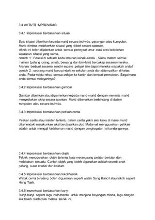 CONTOH PERMAINAN BAHASA | DOCX