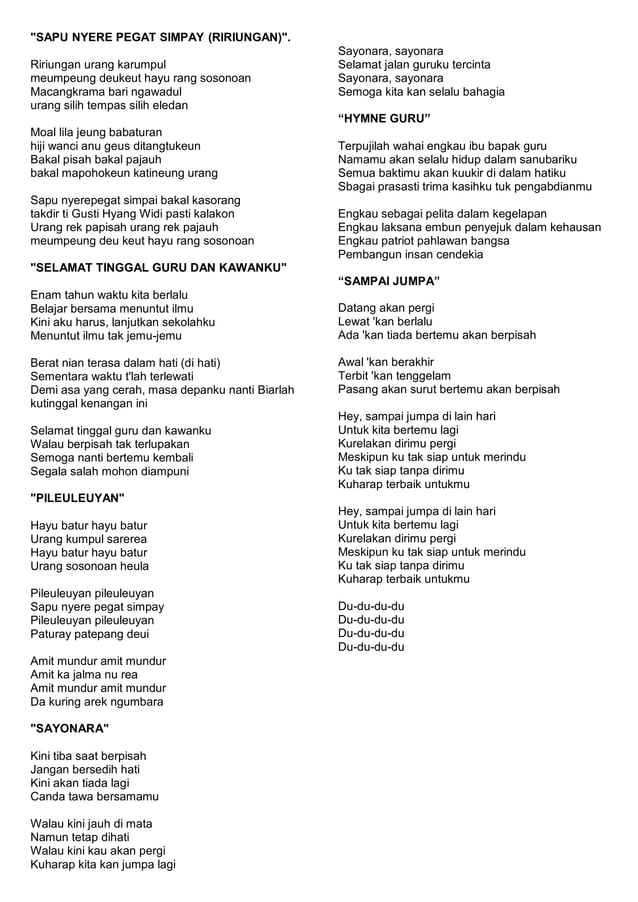 Contoh Pidato Perpisahan Kelas 6docxpdf