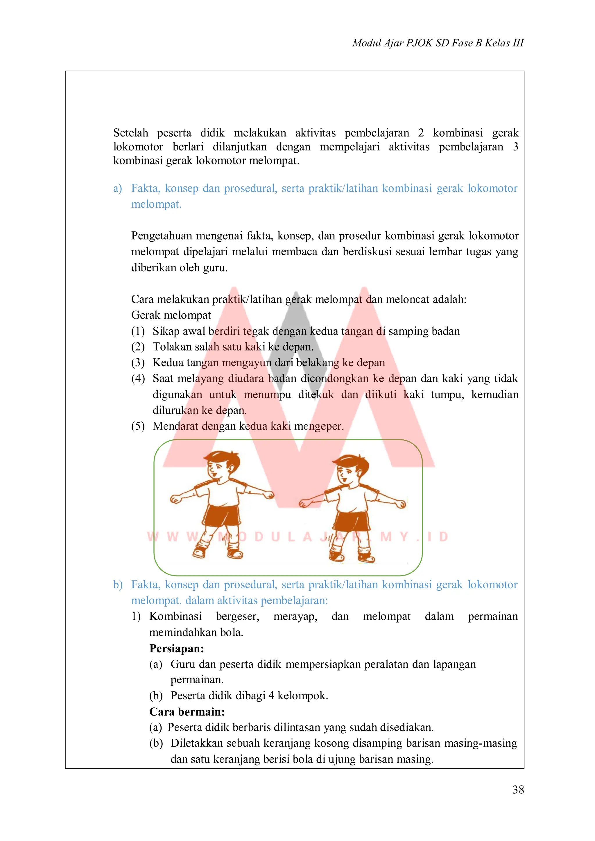 Modul Ajar PJOK Kelas 3 Kurikulum Merdeka | PDF