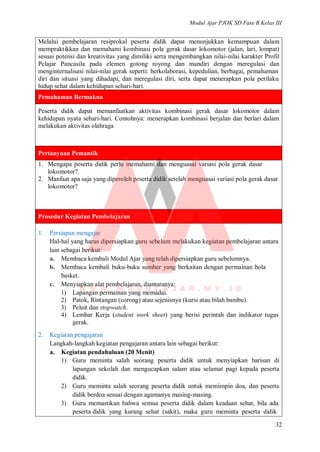 Modul Ajar PJOK Kelas 3 Kurikulum Merdeka | PDF