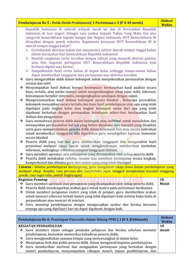 Modul Ajar PKN Kelas 7 Revisi 2024 Kurikulum Merdeka | PDF