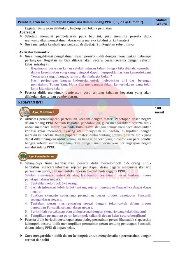 Modul Ajar PKN Kelas 7 Revisi 2024 Kurikulum Merdeka | PDF