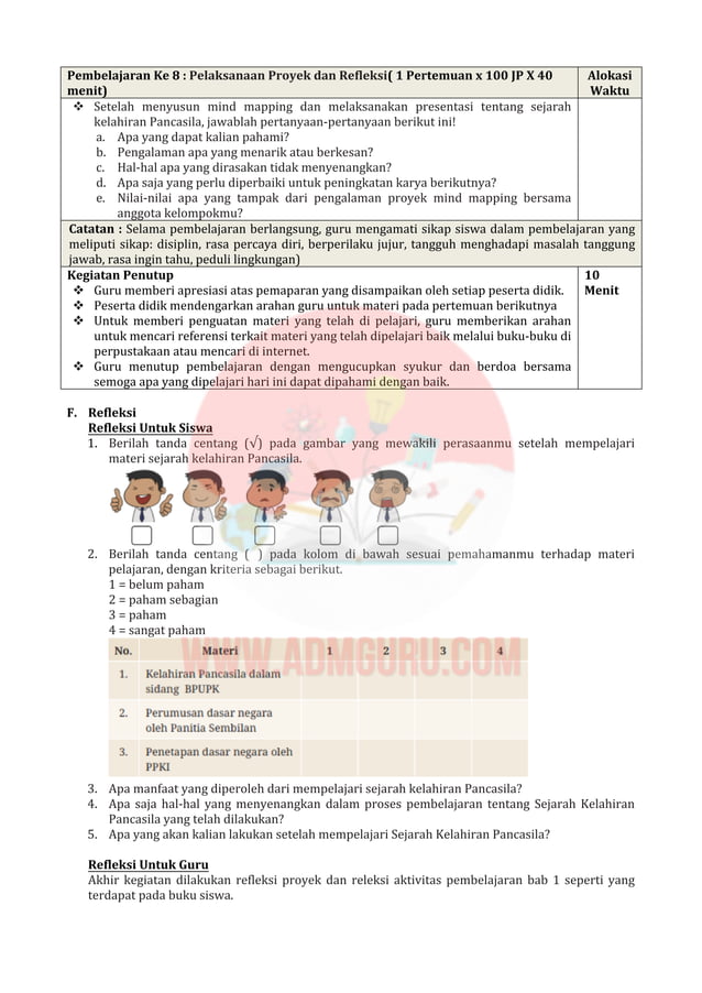 Modul Ajar PKN Kelas 7 Revisi 2024 Kurikulum Merdeka | PDF