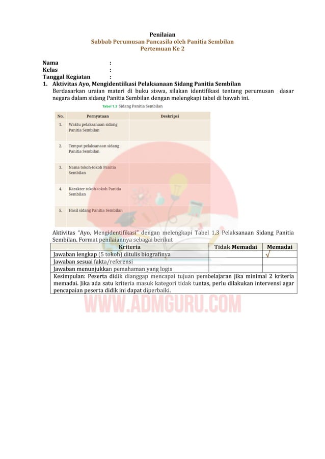 Modul Ajar PKN Kelas 7 Revisi 2024 Kurikulum Merdeka | PDF