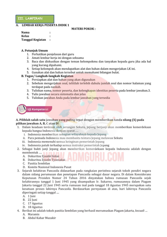 Modul Ajar PKN Kelas 7 Revisi 2024 Kurikulum Merdeka | PDF