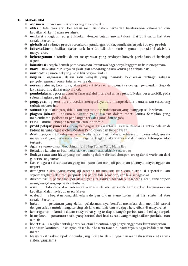 Modul Ajar PKN Kelas 7 Revisi 2024 Kurikulum Merdeka | PDF