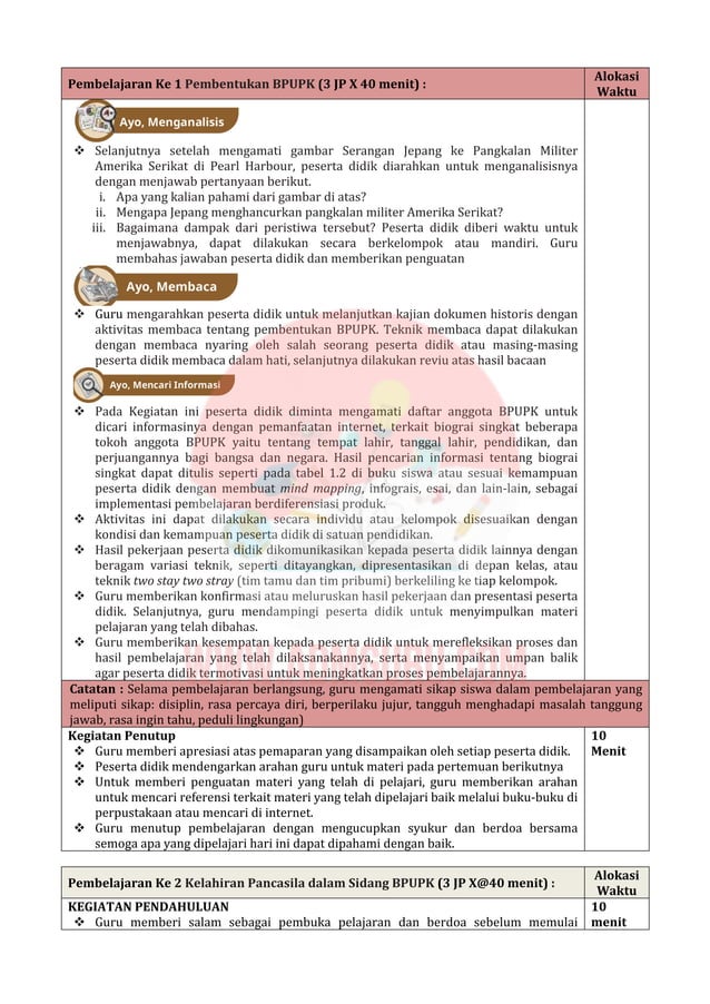Modul Ajar PKN Kelas 7 Revisi 2024 Kurikulum Merdeka | PDF