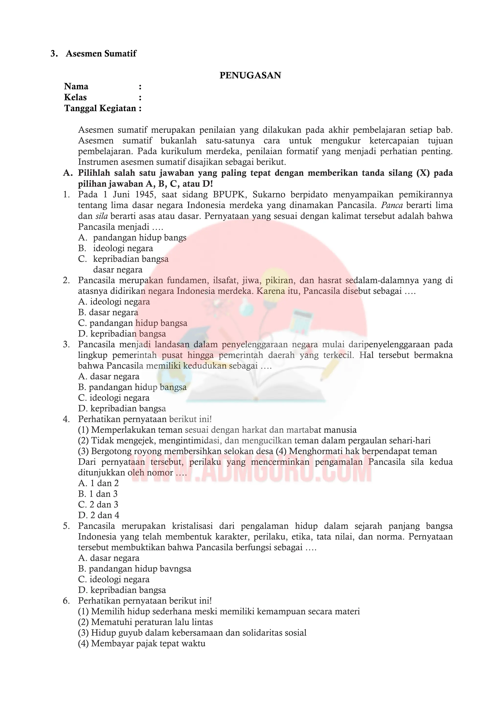 Modul Ajar PKN Kelas 8 Revisi 2024 Kurikulum Merdeka | PDF