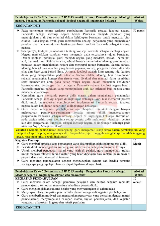 Modul Ajar PKN Kelas 8 Revisi 2024 Kurikulum Merdeka | PDF