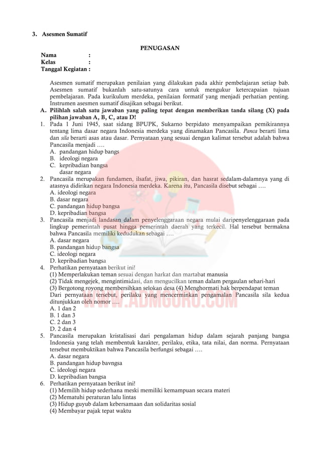 Modul Ajar PKN Kelas 8 Revisi 2024 Kurikulum Merdeka | PDF