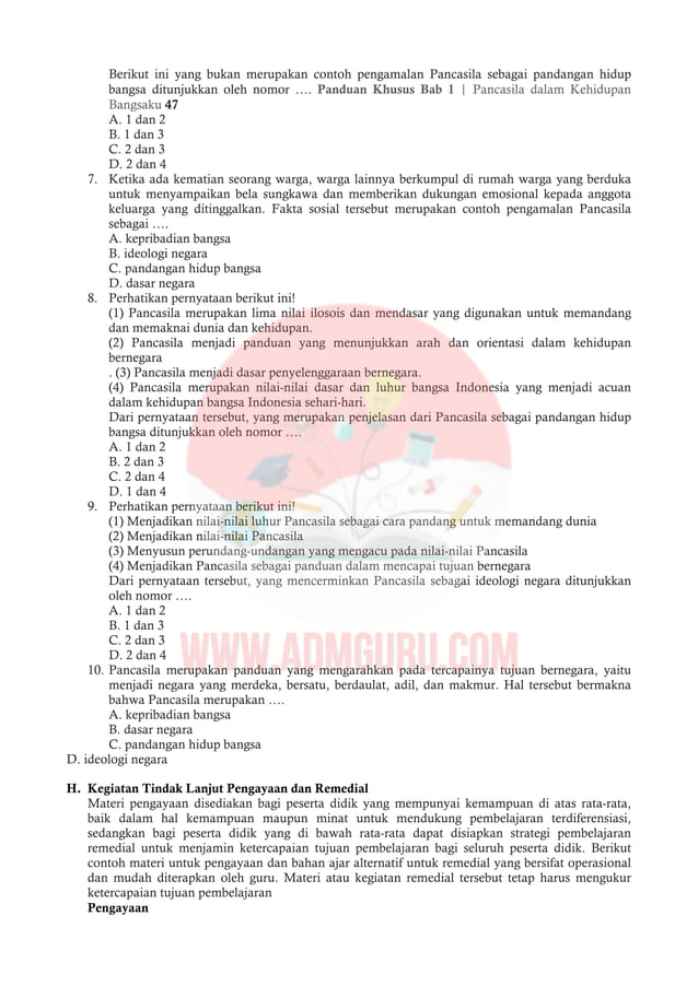 Modul Ajar PKN Kelas 8 Revisi 2024 Kurikulum Merdeka | PDF