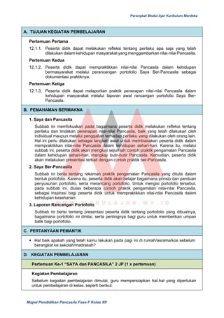 Modul Ajar PKN Kelas 12 Kurikulum Merdeka | PDF