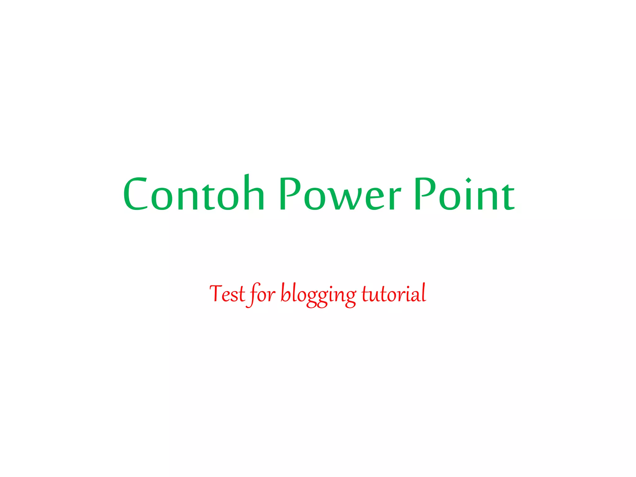 Power Point Blog | PPTX