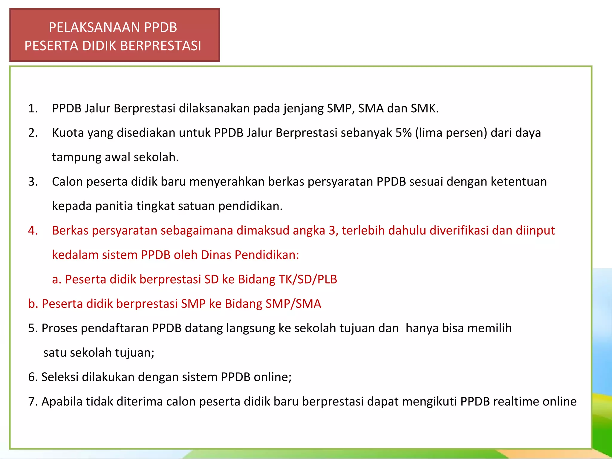 Contoh ppdb | PPT