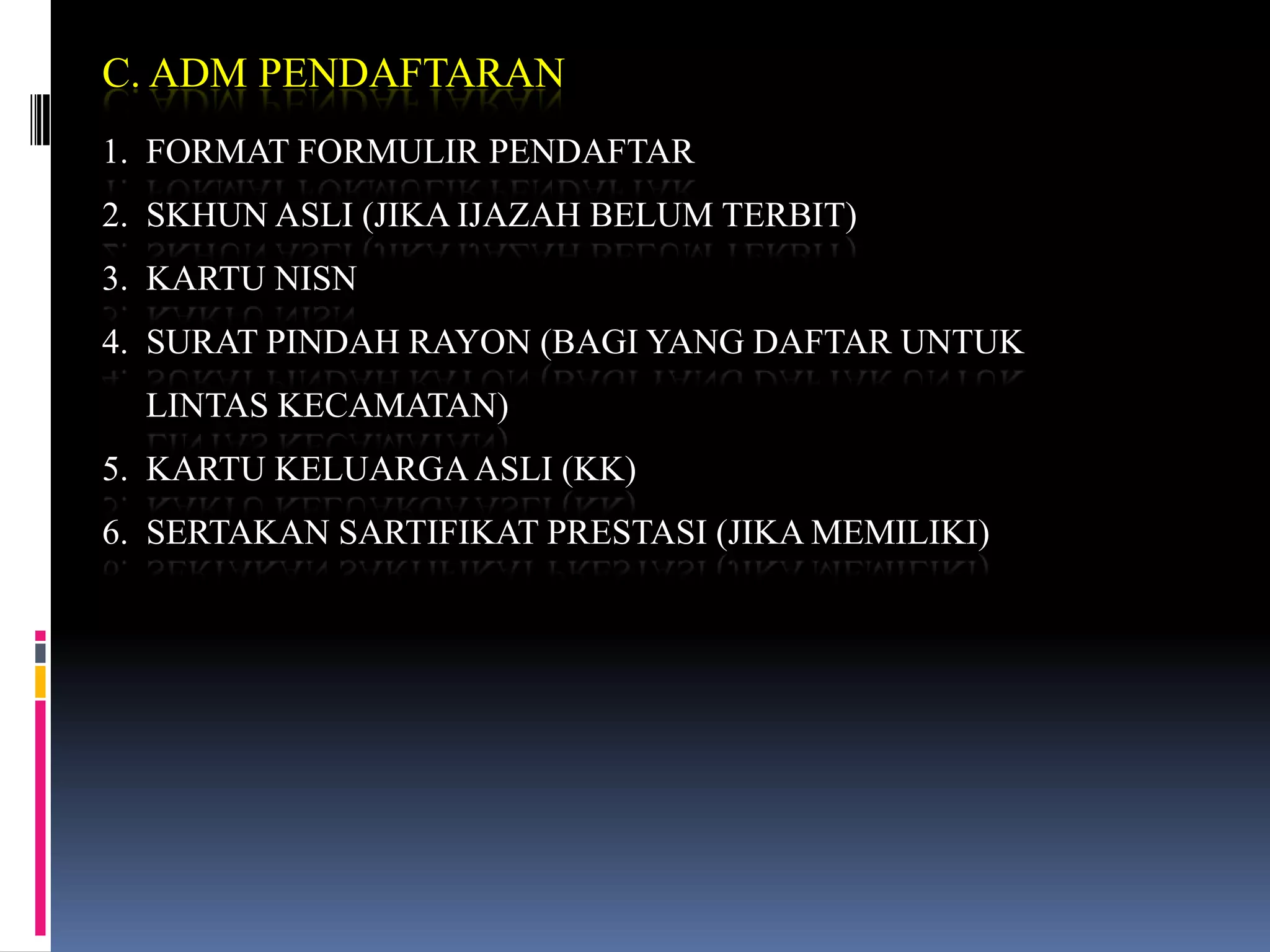 Contoh ppdb pada smpn reguler | PPTX