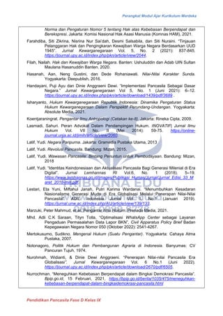 Modul Ajar Pendidikan Pancasila Kelas 9 Kurikulum Merdeka | PDF
