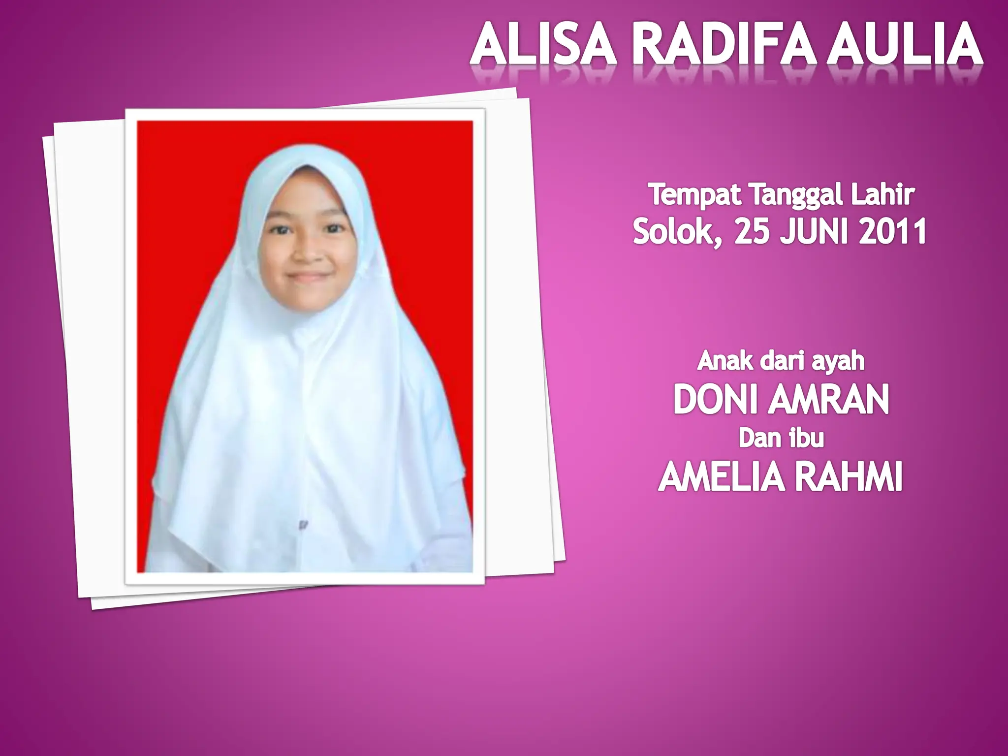 contoh slide pengumuman wisudawan / wisudawati | PPTX