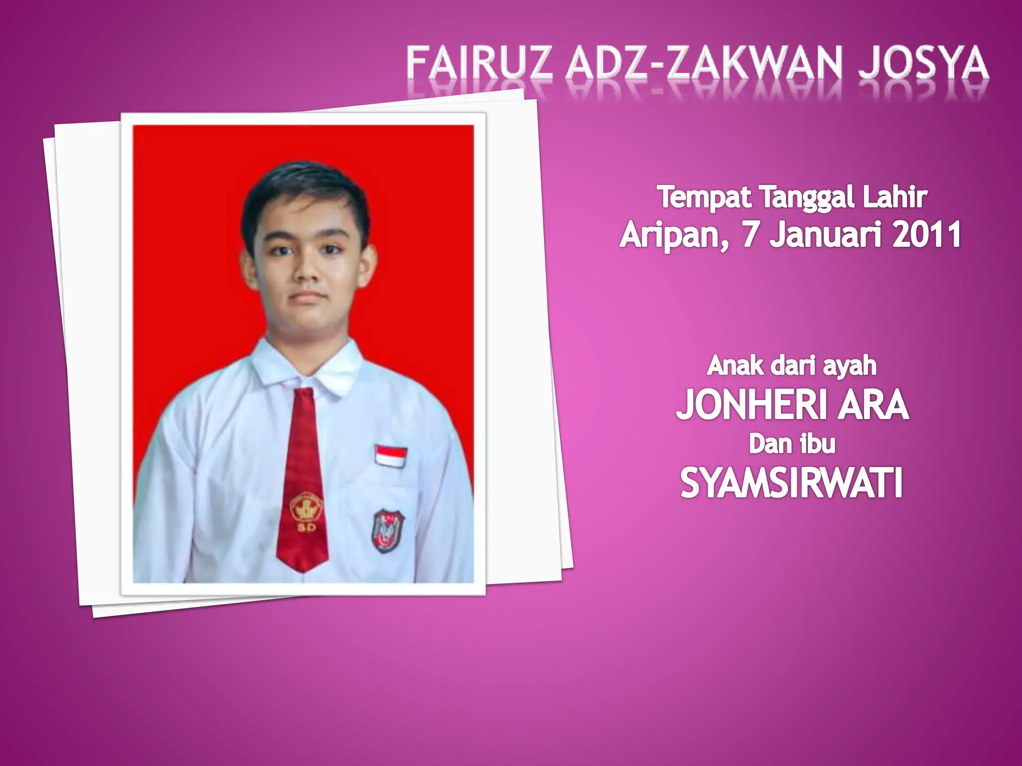 contoh slide pengumuman wisudawan / wisudawati | PPTX