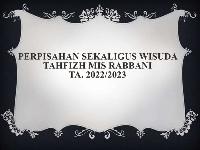 contoh slide pengumuman wisudawan / wisudawati | PPTX