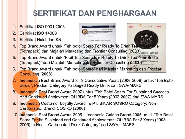Sistem Informasi Akuntansi Perusahaan Sosro | PPT