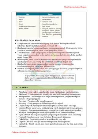 Modul Ajar Prakarya Kerajinan Kelas 9 Kurikulum Merdeka | PDF