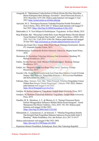 Modul Ajar Prakarya Pengolahan Kelas 9 Kurikulum Merdeka | PDF