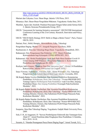 Modul Ajar Prakarya Pengolahan Kelas 9 Kurikulum Merdeka | PDF