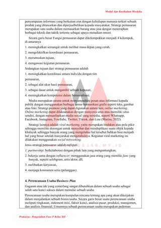 Modul Ajar Prakarya Pengolahan Kelas 12 Kurikulum Merdeka | PDF