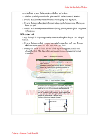 Modul Ajar Prakarya Rekayasa Kelas 9 Kurikulum Merdeka | PDF