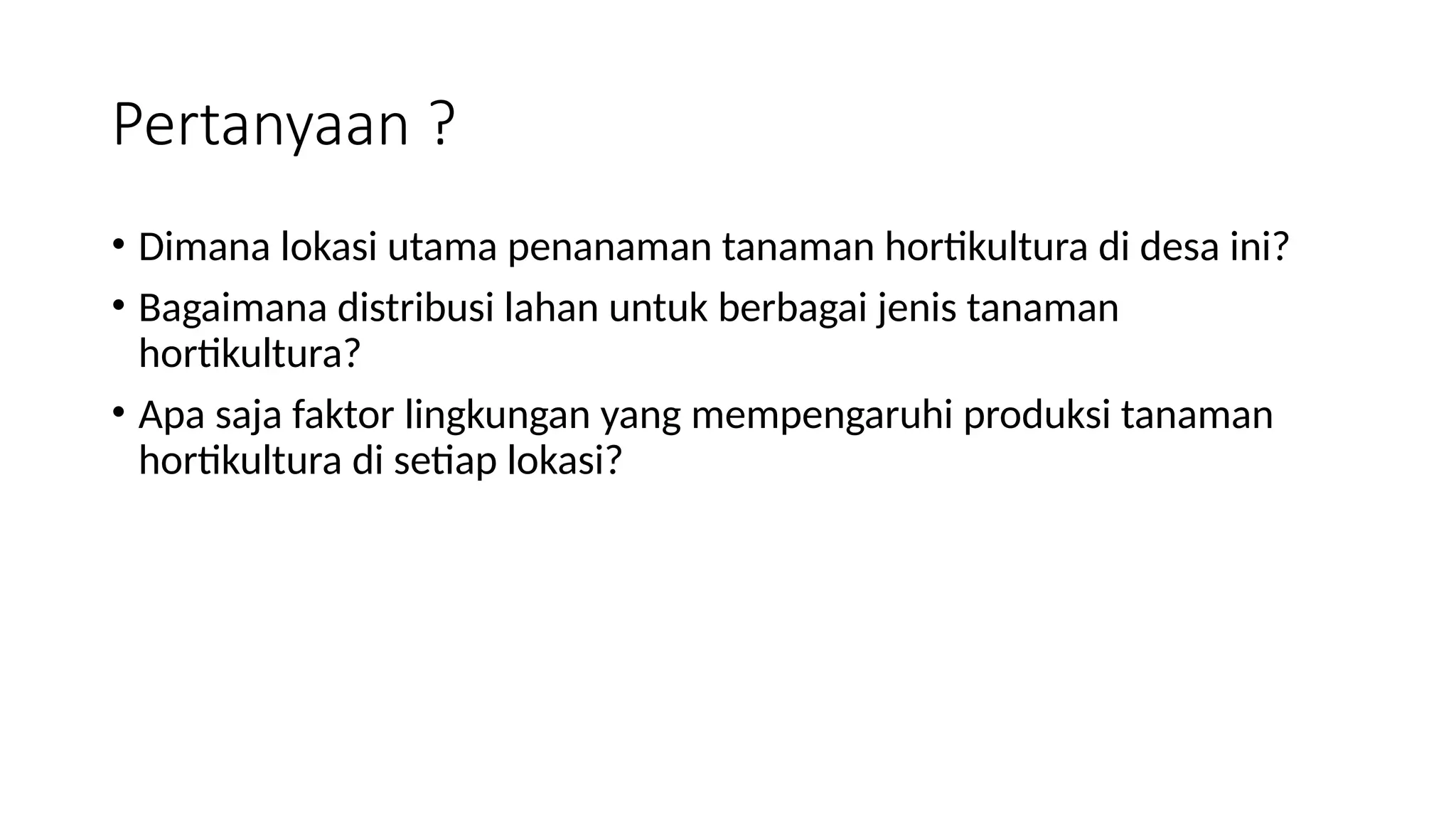 PRA Sketsa Peta Desa BAGI PENYULUH PERTANIAN | PPT