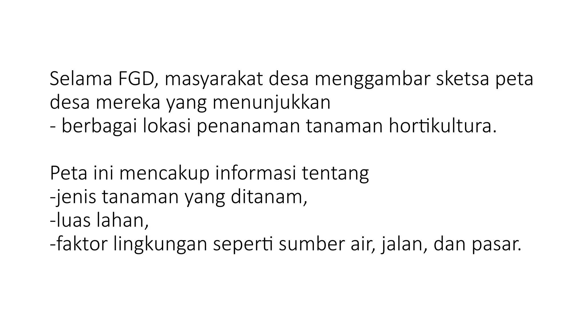 PRA Sketsa Peta Desa BAGI PENYULUH PERTANIAN | PPT | Free Download