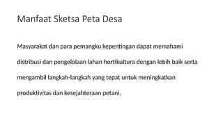 PRA Sketsa Peta Desa BAGI PENYULUH PERTANIAN | PPTX