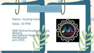 CONTOH PRESENTASI JURUSAN TPm UNTUK UJIAN PRESENTASIpptx | PPTX