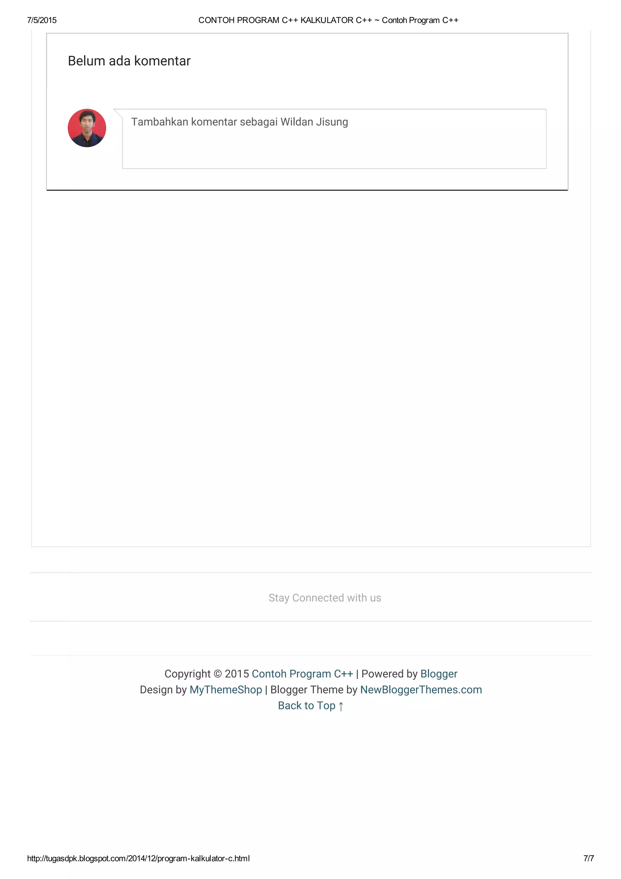 Contoh program c++ kalkulator | PDF