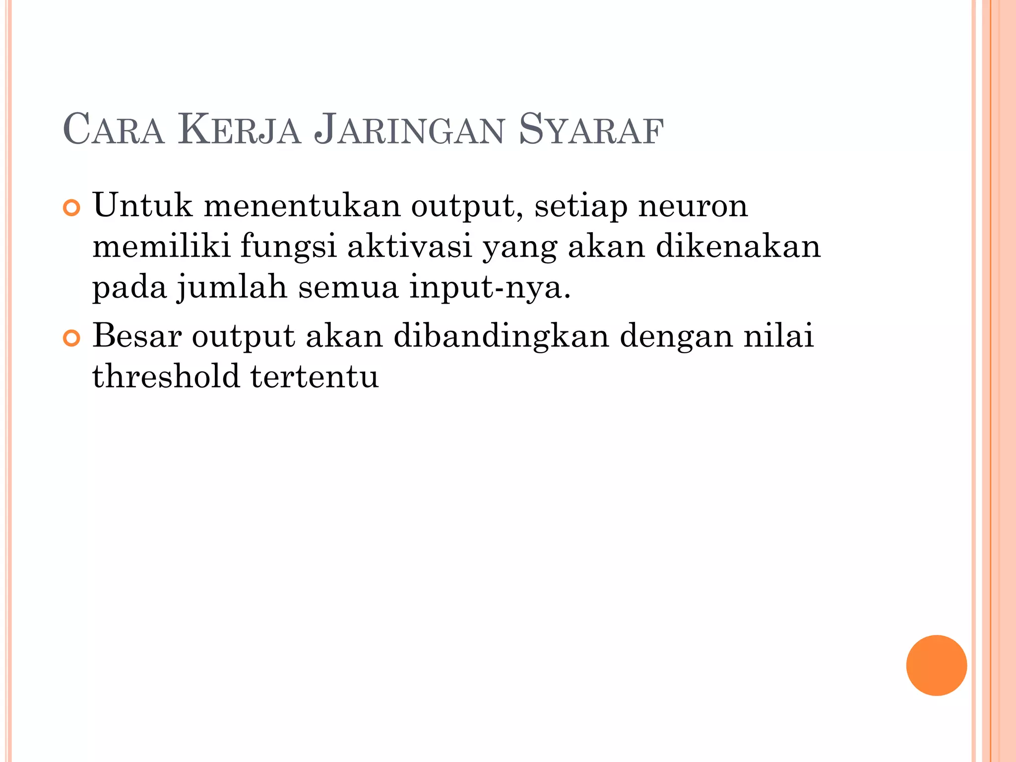 Contoh Program Jaringan Syaraf Tiruan Sederhana | PDF