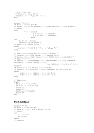 Contoh program pascal | PDF