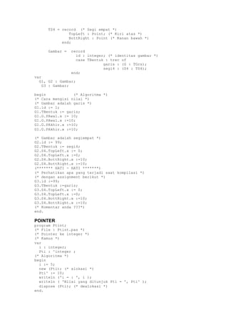 Contoh program pascal | PDF