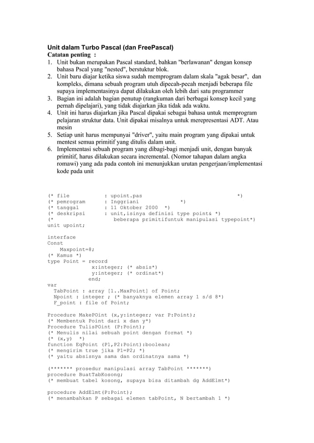 Contoh Program Pascal Pdf